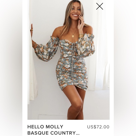 Hello Molly | Dresses | Hello Molly Basque Country Dress Sage Xs | Poshmark